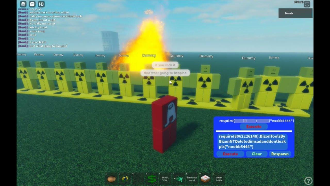 Roblox Require script Bizon tools - YouTube