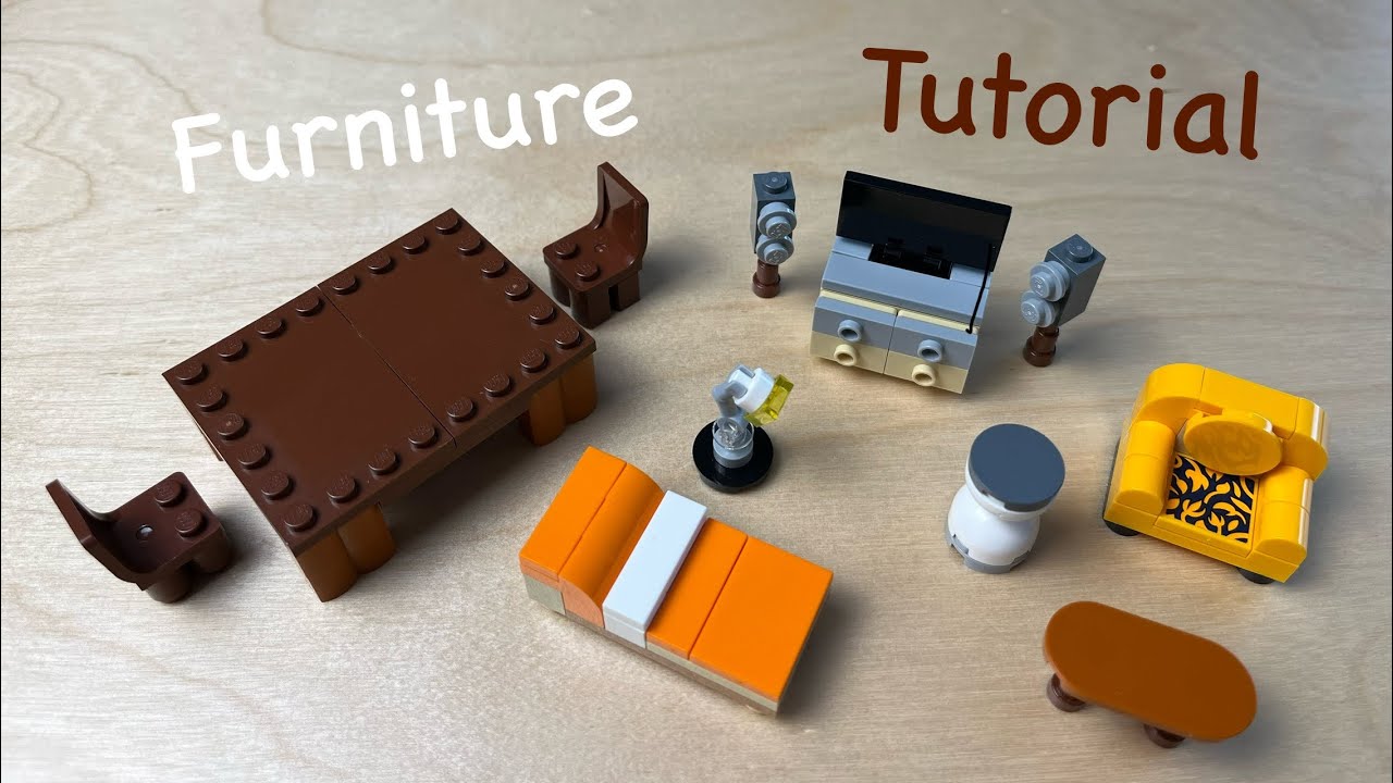 Lego Furniture Tutorial 樂高家具搭法分享 - YouTube