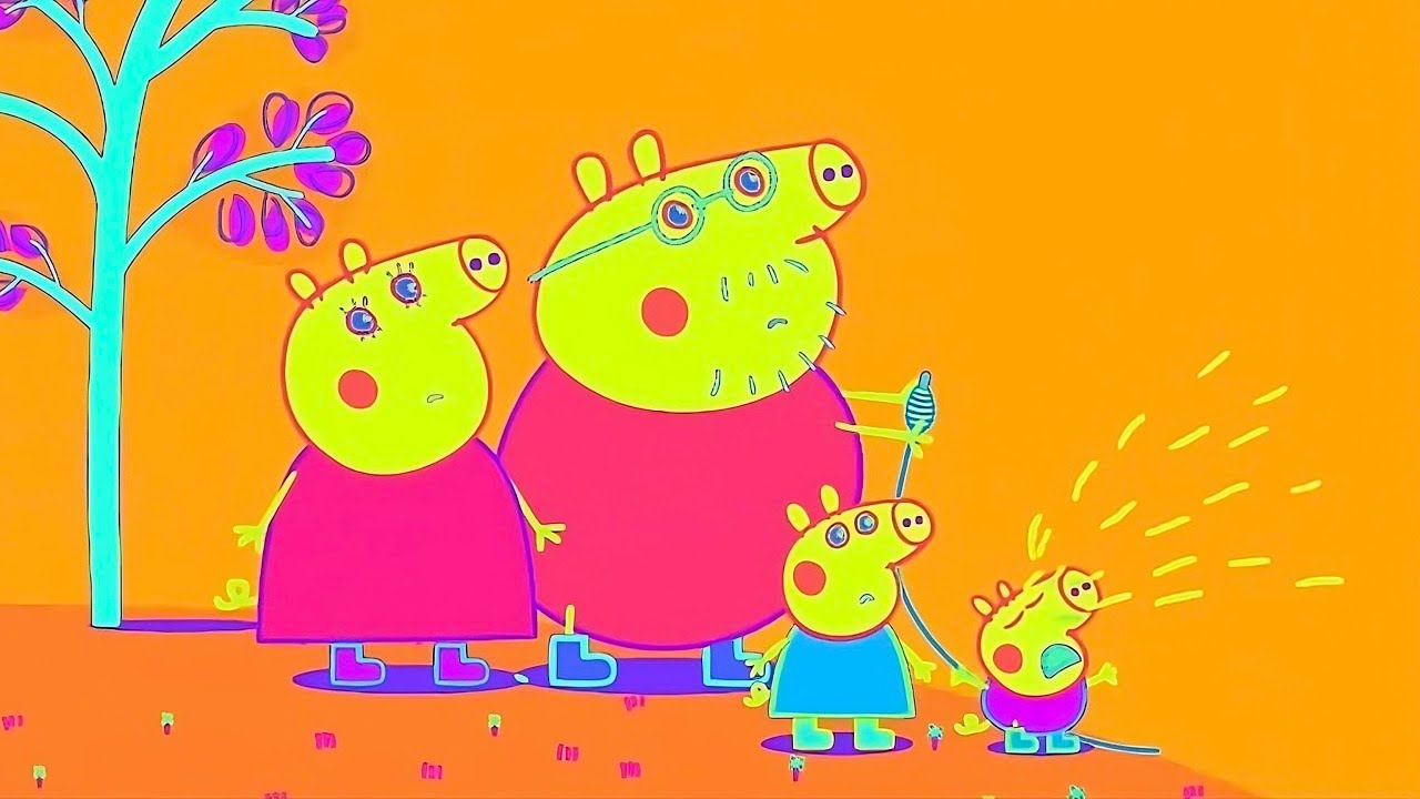 Peppa Pig Crying Kite Broken Up! | Peppa Pig Video Effects (Robot,Miror ...