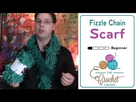 BEGINNER Finger Crochet Fizzle Scarf in 1 Minute - YouTube