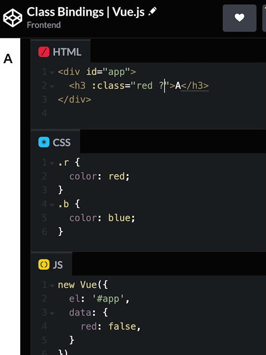 5 Class Bindings Object Syntax Vuejs Frontend Take It Easy Shorts Youtube