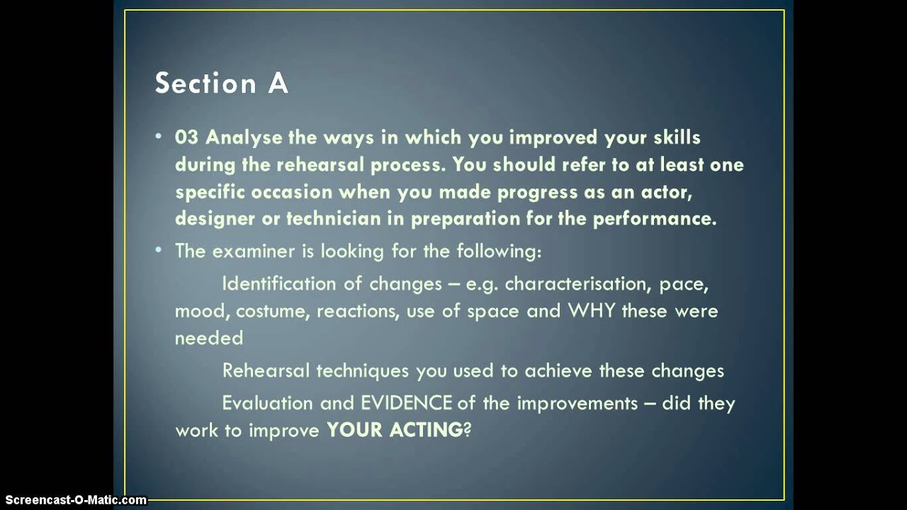 GCSE Unit 1 Sec A Q3 Screencast - YouTube