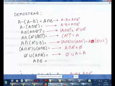 Propiedades de Conjuntos Aplicación en Demostraciones - YouTube