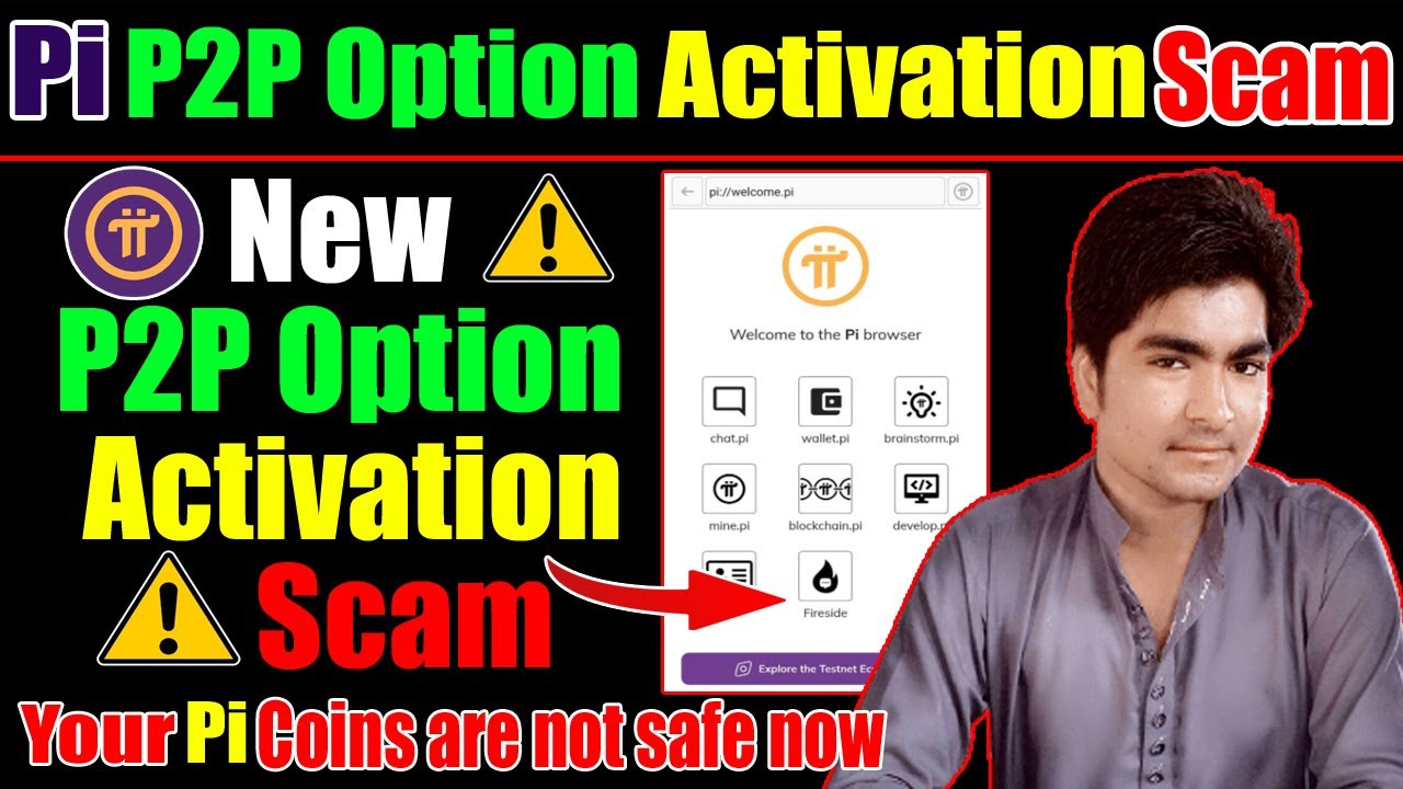 how to activate p2p option pi vallet scam | p2p option activation pi ...
