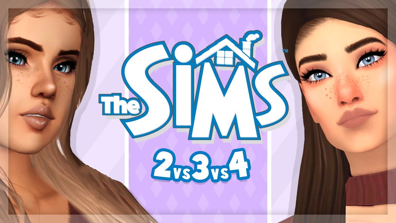 The Sims 2 vs The Sims 3 vs The Sims 4: Create a Sim - YouTube