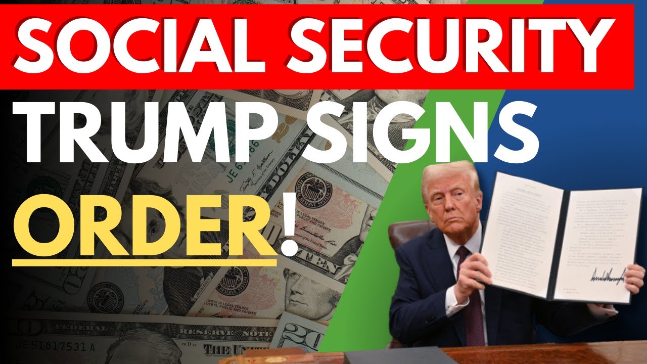BREAKING: Trump Signs New Social Security Order. PROMISE KEPT! - YouTube