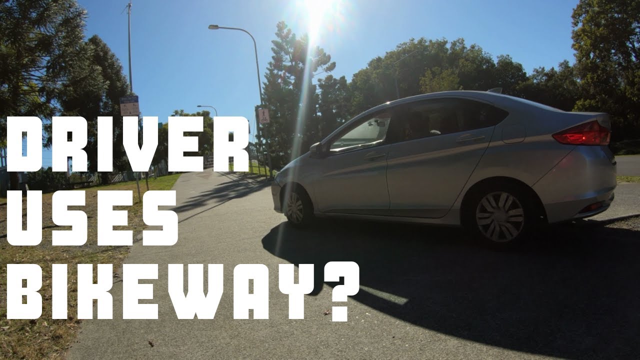 Driver uses cycle path? | The Good, The Bad, The WTF - YouTube