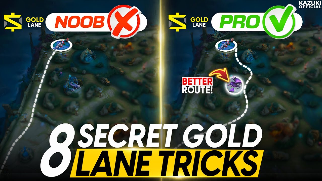 8 SECRET TIPS TO BE THE BEST GOLD LANER | MLBB GOLD LANE GUIDE 2024 ...