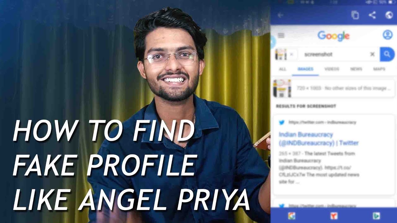 How to find photos real or fake ? Find Fake Profiles ? - YouTube
