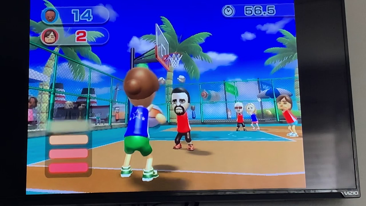 Wii Sports Resort Basketball Theo vs Hiromi level 2500 - YouTube