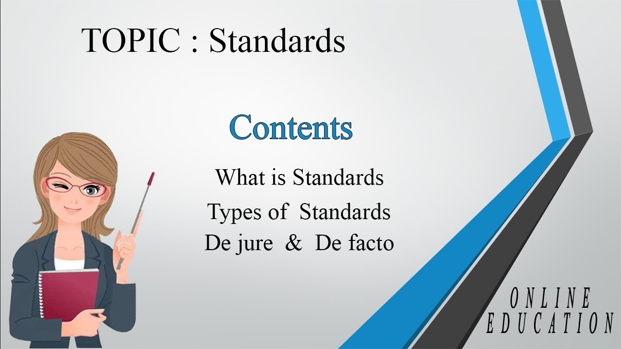 Standards | Types of Standards | De jure & De facto - YouTube