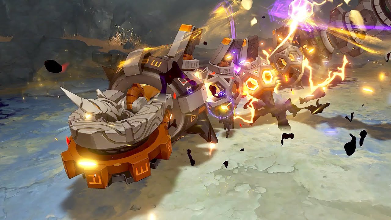 Genshin Impact - Ruin Serpent Boss Fight (New World Boss) - YouTube