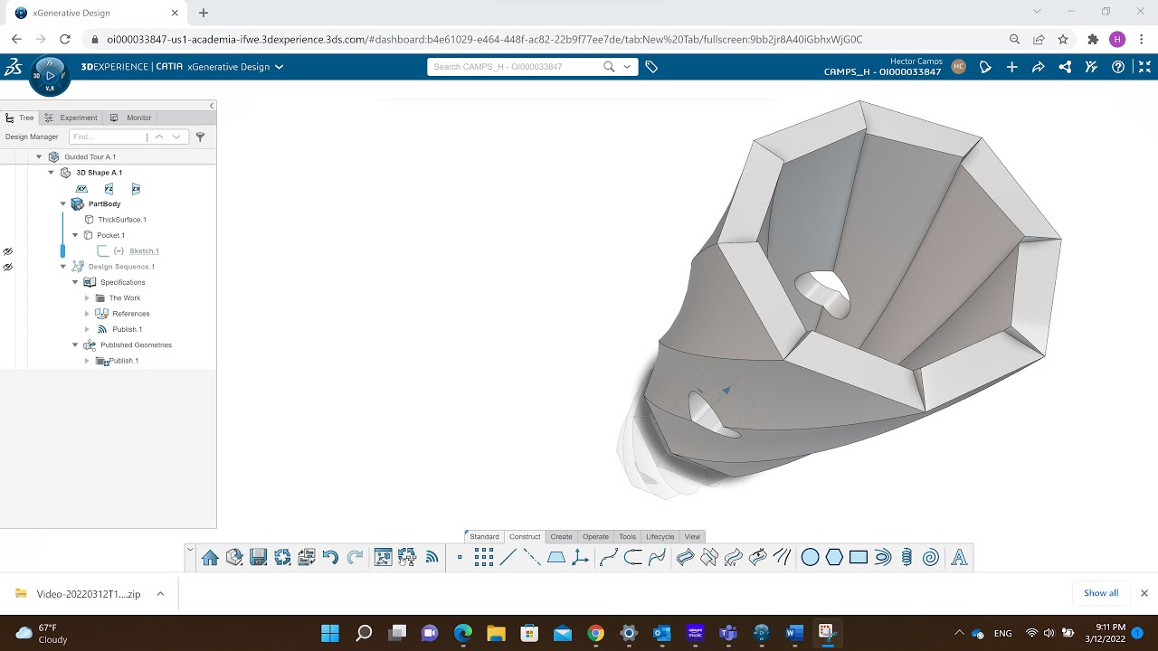 Guided Tour xGen to Part design - YouTube