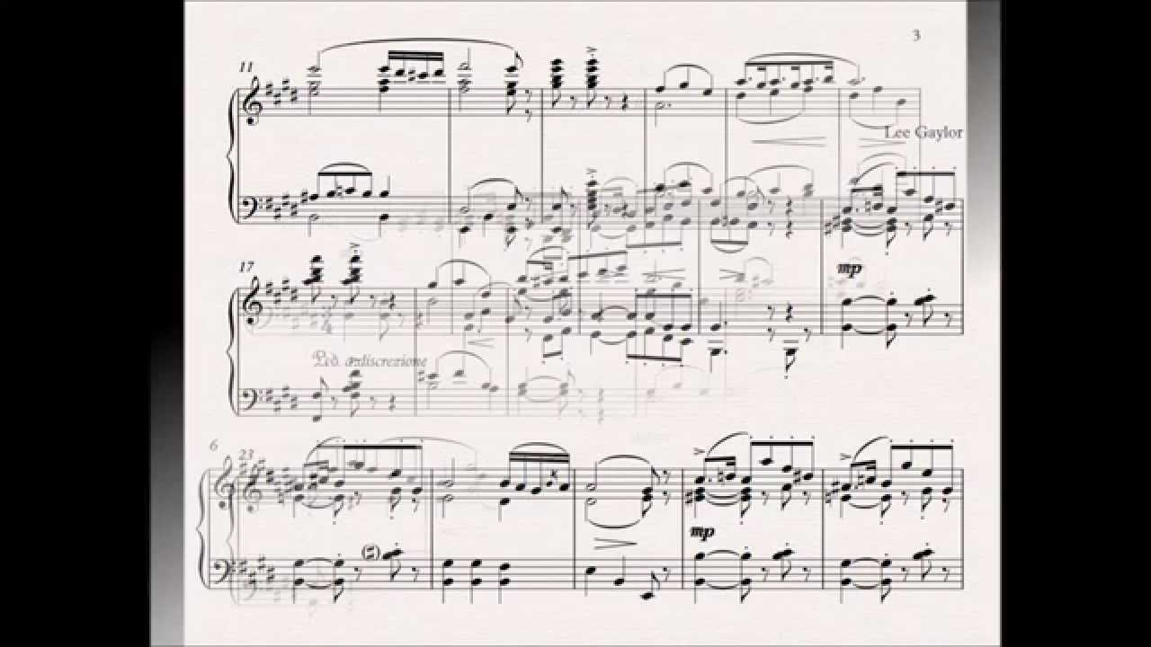 Free Sheet Music Download! Lee Gaylor - Little Gift For Solo Piano ...