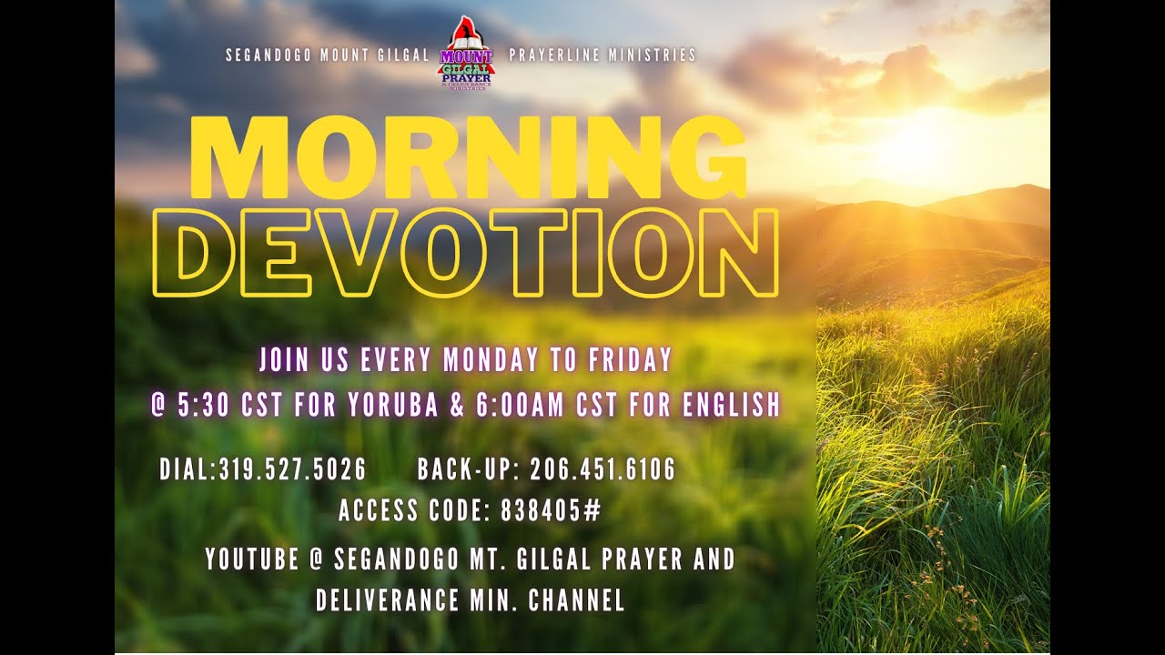 MORNING DEVOTION - YouTube