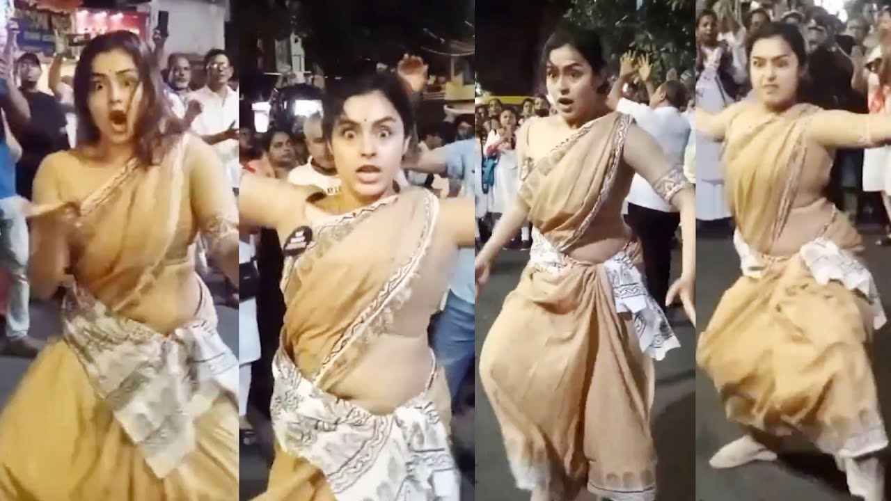 Actress Mokksha Powerful Bhadrakali Dance Performance For Kolkata ...