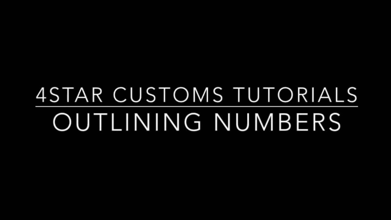Adobe Illustrator: Outlining Numbers - YouTube