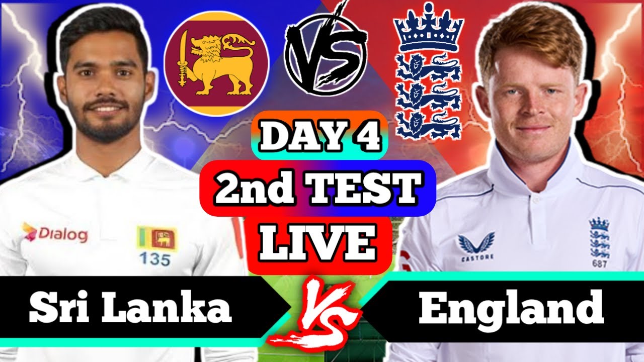 Today Match Live / srilanka vs england test match today/ SL Vs ENG/ 2nd ...
