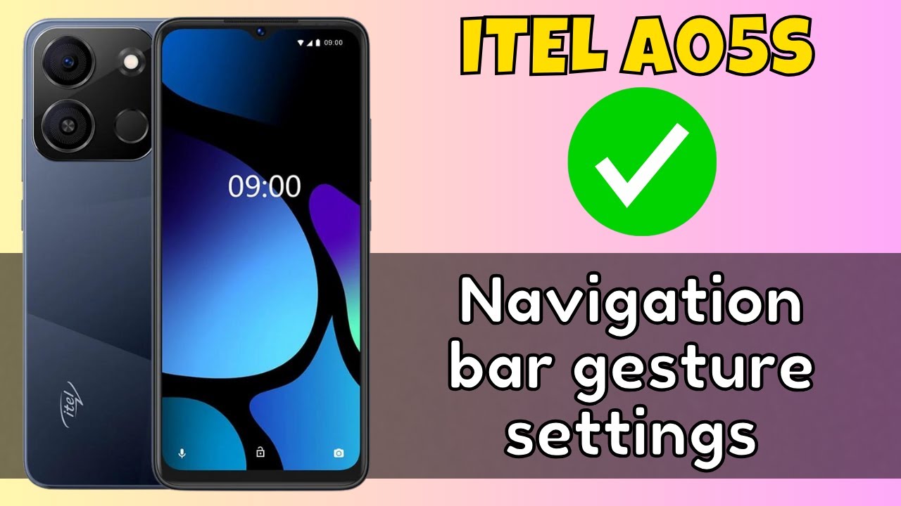 Change back button and navigation bar gesture itel A05s || Navigation ...