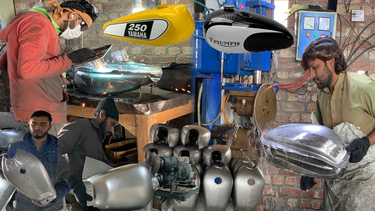 How Motorcycle Fuel Tank are Made | Manufacturing Bike Fuel Tank with ...