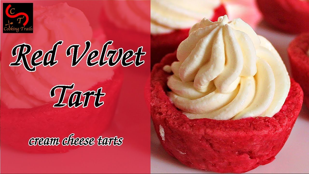 Red Velvet Tart | Red Velvet Cheesecake | Simple Tart Recipe - YouTube