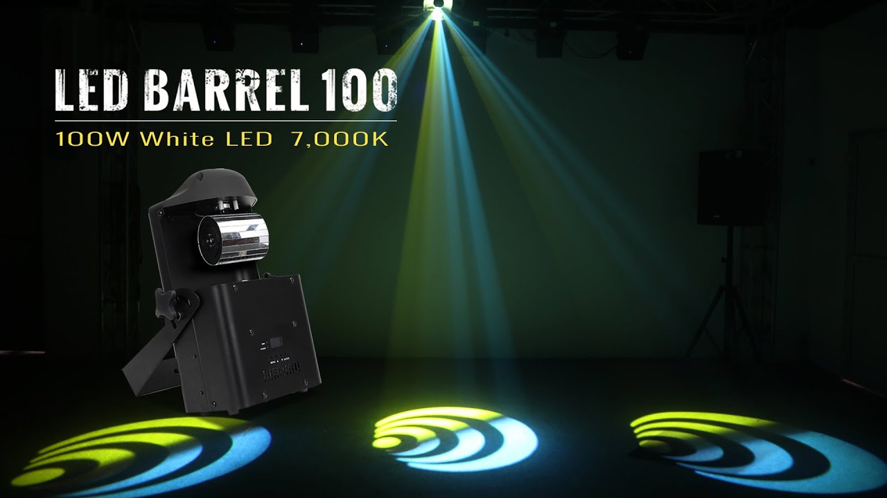 100W LED BARREL/SCANNER MOVING HEAD LIGHT - YouTube