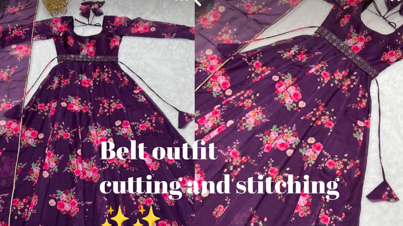 Frock Cutting & Stitching/Blet Outfit/ Frill Frock/Umbrella Frock/Frock ...
