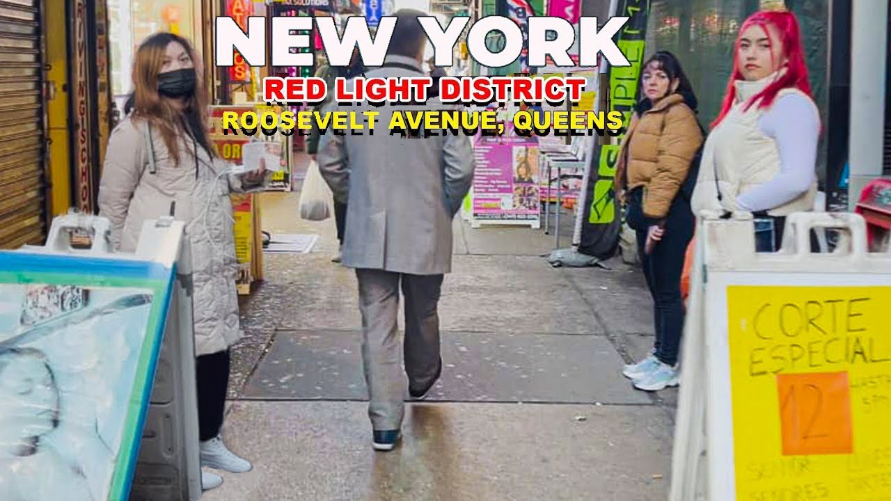 New York's Walkthrough: Roosevelt Avenue Queens NYC In Winter 4k - YouTube