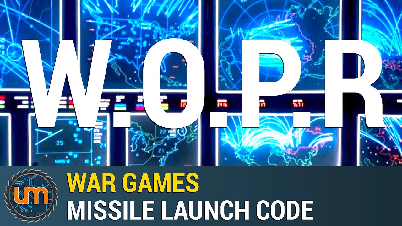 War Games W.O.P.R - Missile Launch Codes - YouTube
