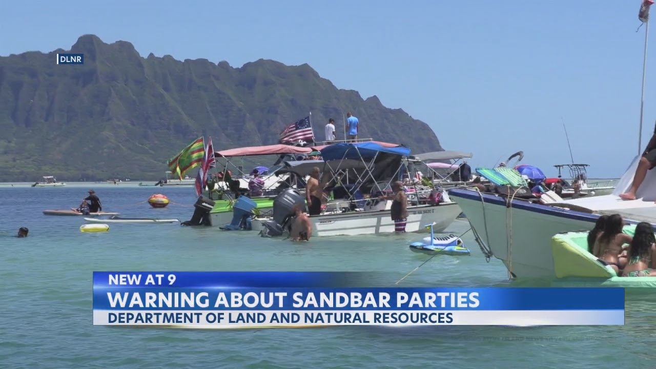 DLNR warns of illegal 'Sexy Sandbar Saturday' party at Kaneohe Sandbar ...