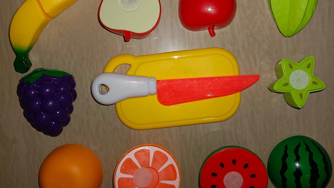 unboxing fruits, watermelon, apple, orange, starfruits, Banana toys ...