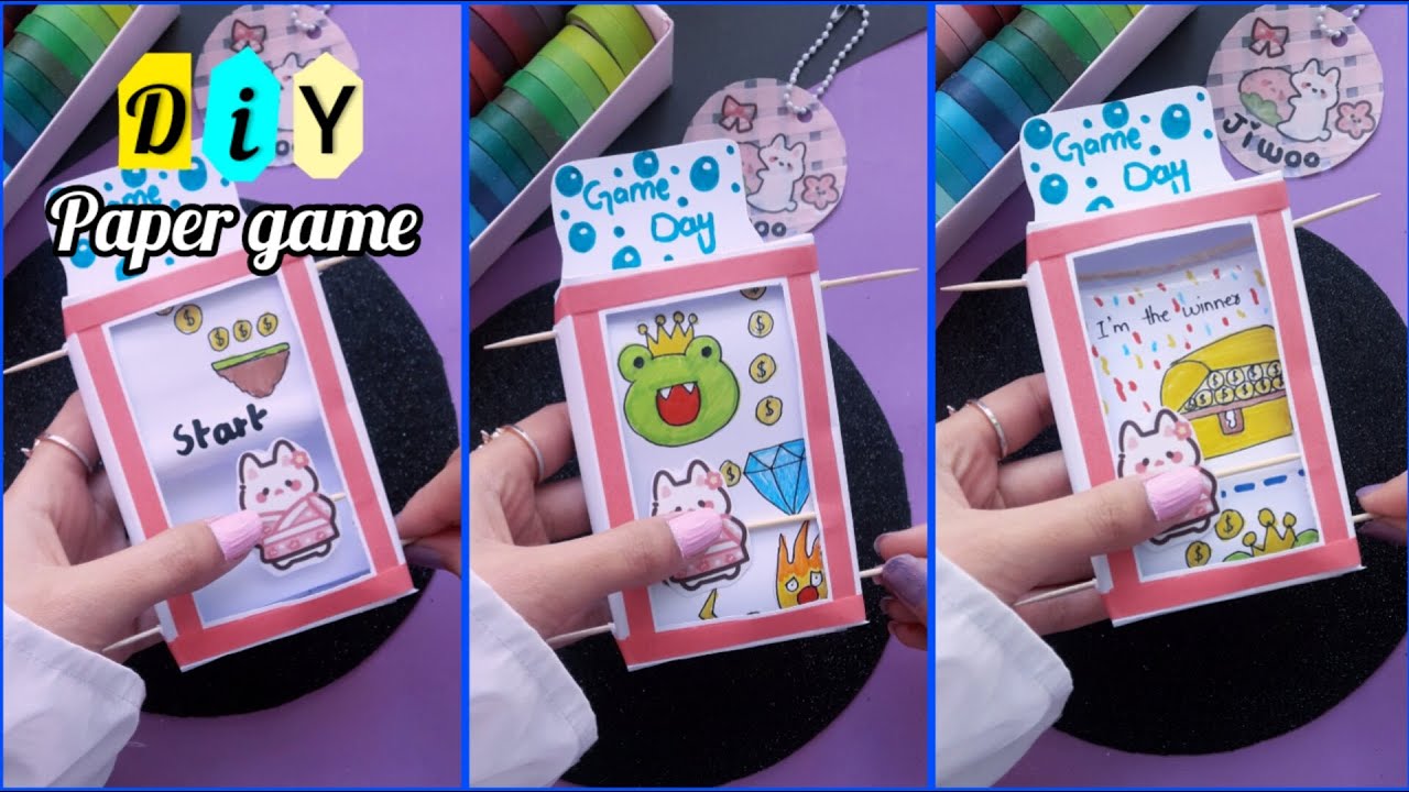 DIY paper game /How to make paper game / paper craft ideas / Easy paper ...