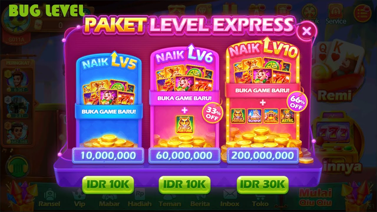 Bug Paket Level Express Higgs Domino Island - YouTube