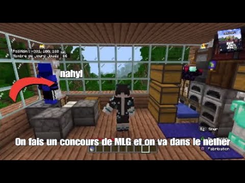 On fais un concours de MLG et on va dans le nether - YouTube