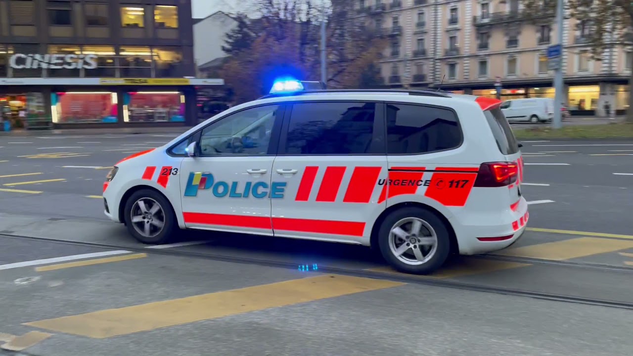 Geneva police car 213 responding - YouTube