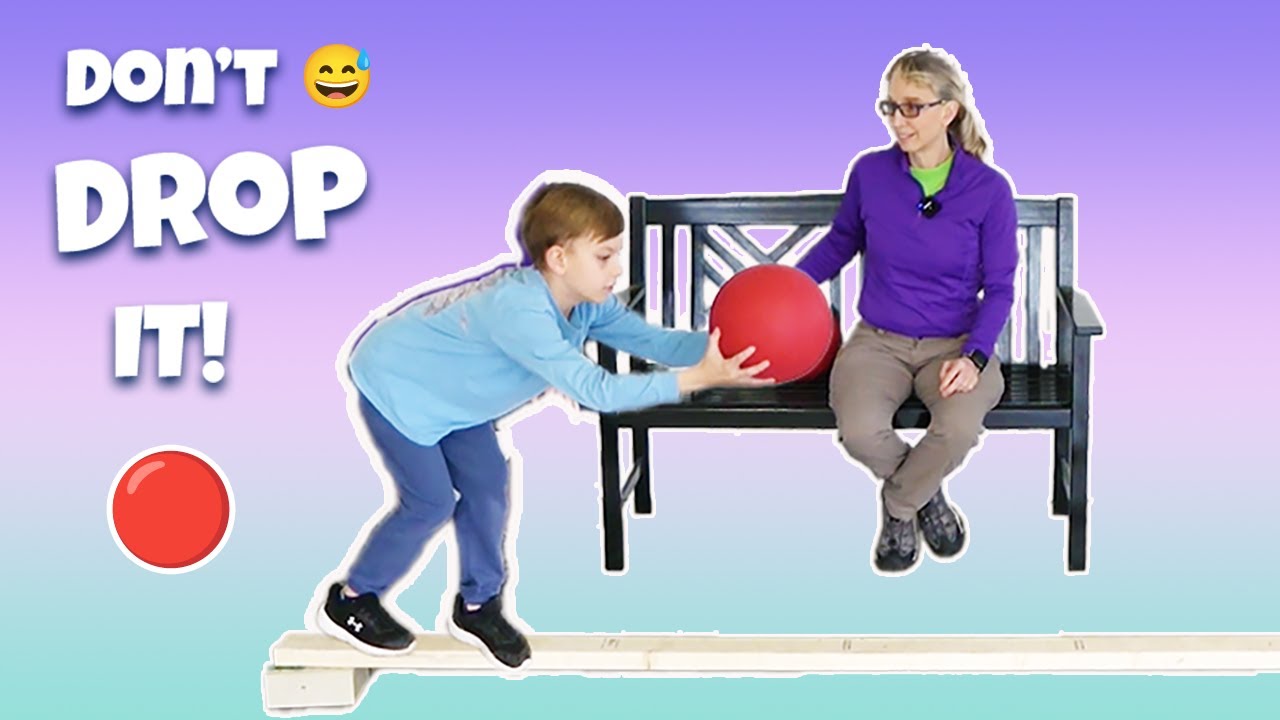 How to Build Balance for Kids 💪🏽 | Bouncing Ball Beam Challenge 🔴 ...