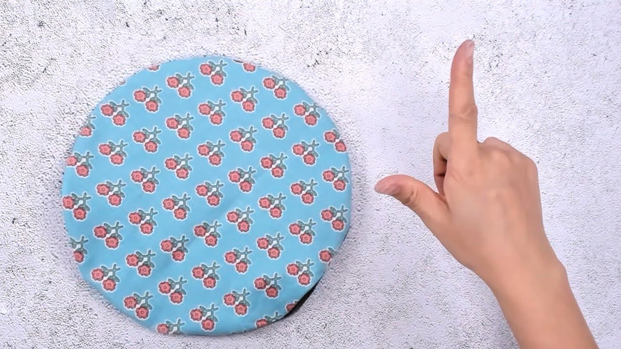 How to make a neat round shape without ironing! - YouTube