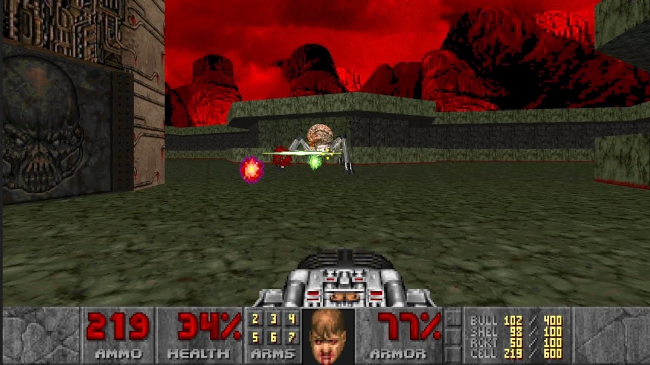 Doom Xbox Remaster E3M8 Dis (FINAL BOSS) - YouTube