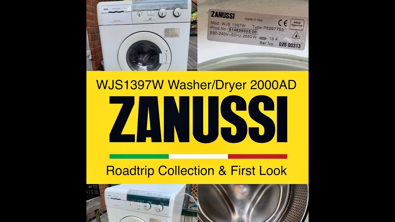Zanussi Jetsystem WJS1397W Washer/Dryer, Pickup & First Look - YouTube