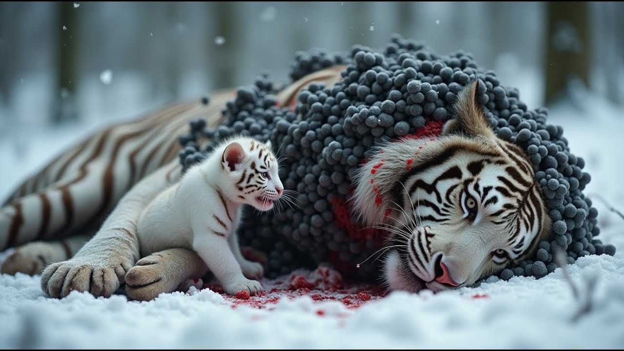 Rescue team’s efforts to treat a snow tiger suffering from a fungal ...