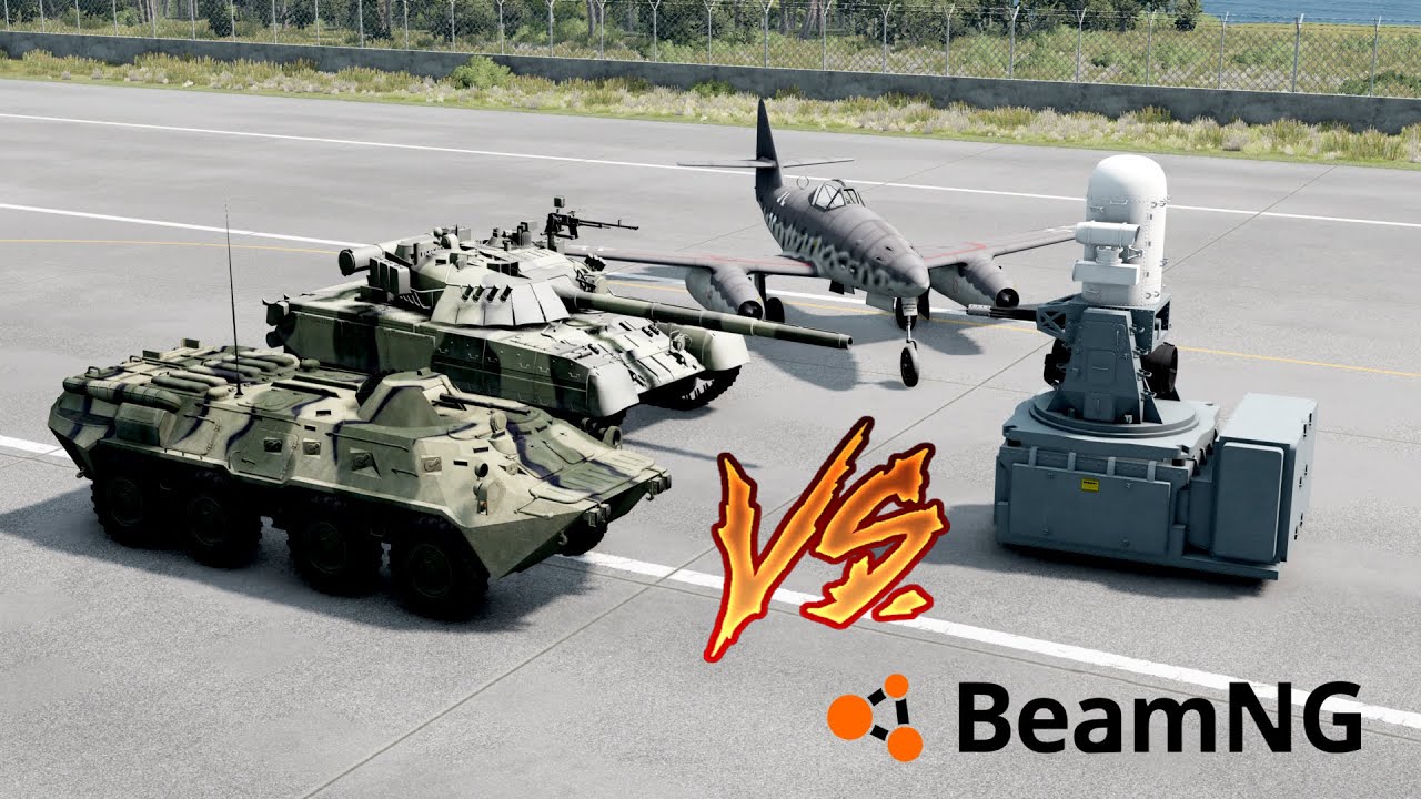 WIELKI TEST MOBILIZACJI SPRZĘTU WOJSKOWEGO w BEAMNG.DRIVE "SAMOLOT ...