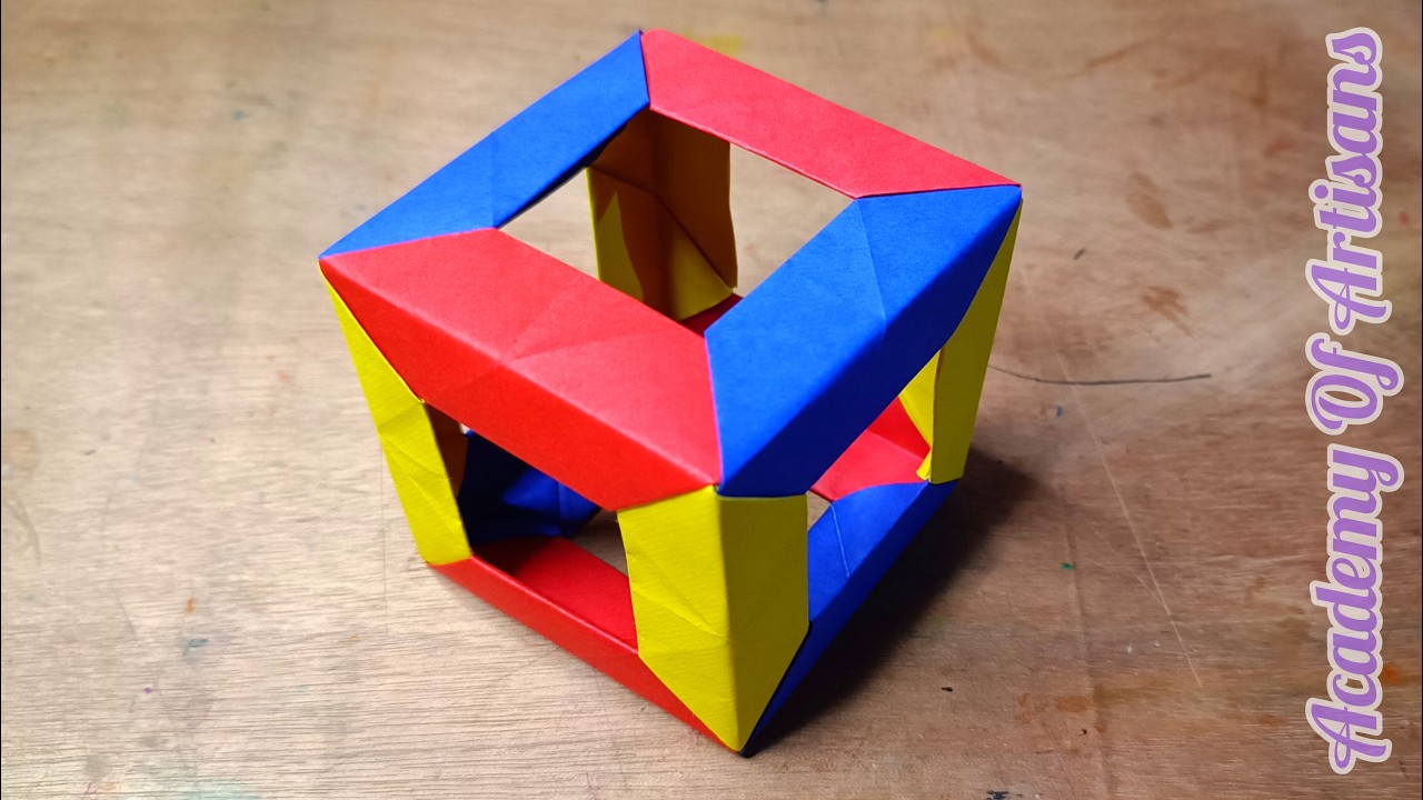 How To Make Hollow Cube | DIY Cube Making | Unique Craft And Origami ...
