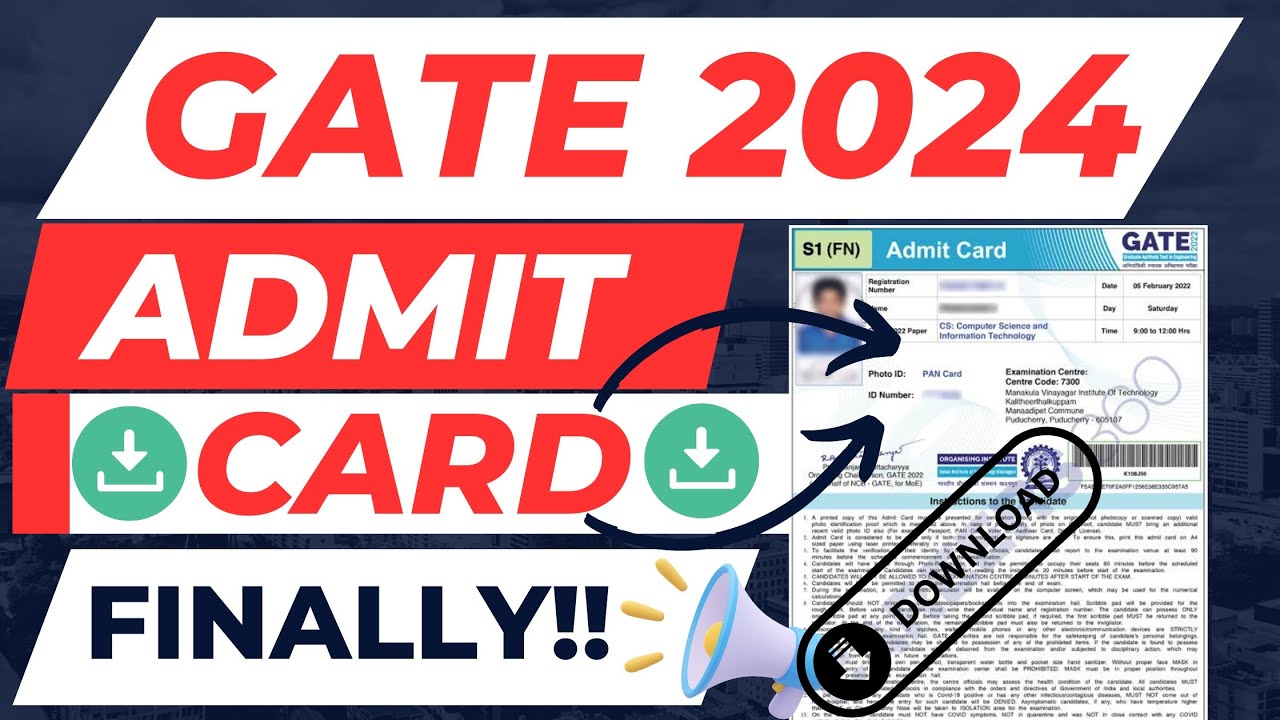 gate admit card 2024 | how to download gate admit card 2024 | mahir ...