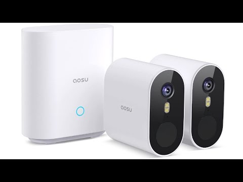 aosu Security Cameras Wireless Outdoor, 5MP UHD Wireless Security ...