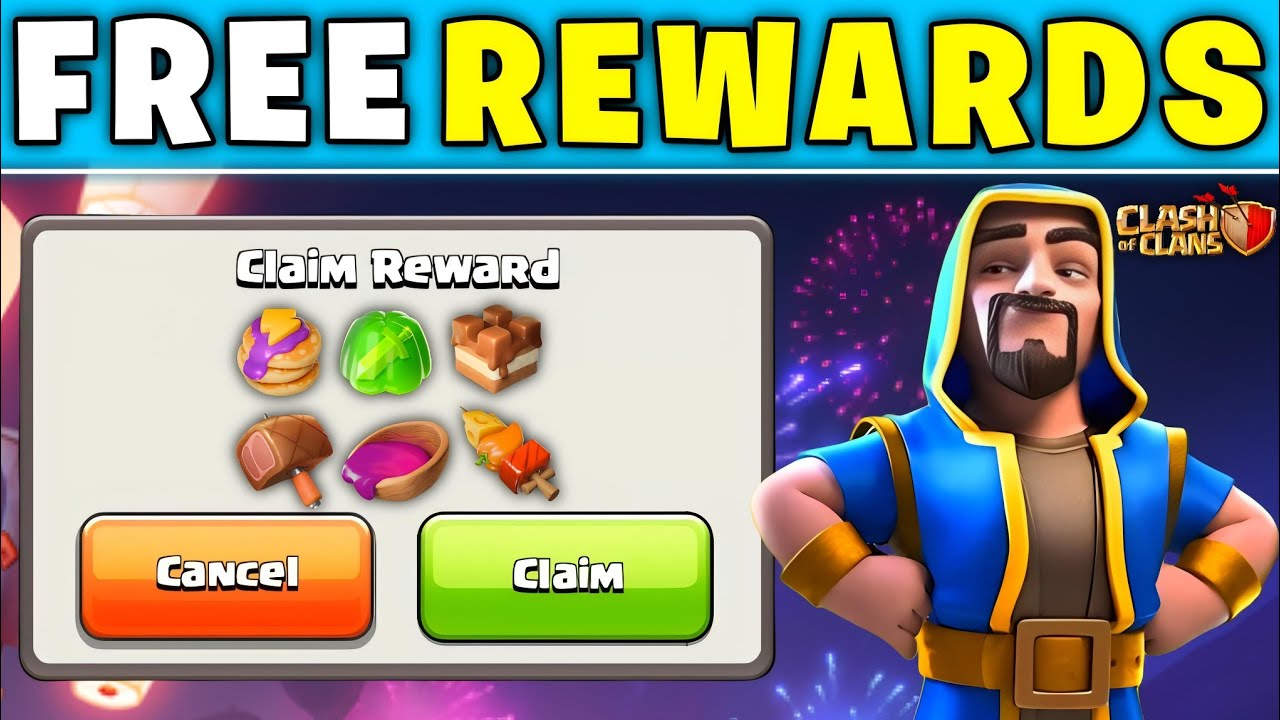 Claim Free Magic Snacks Rewards 😋 as a F2P Player.....Clash of clans ...