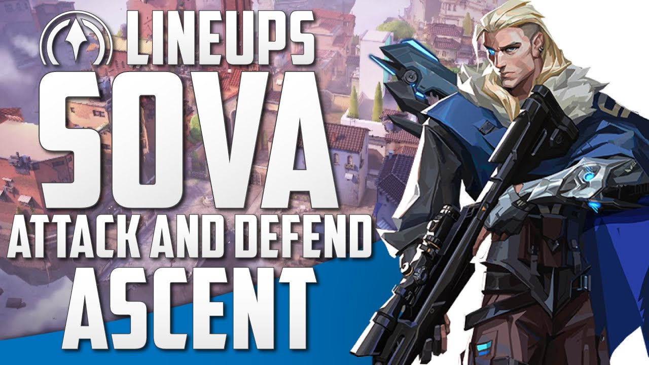 SOVA LINEUPS ON ASCENT | VALORANT - YouTube