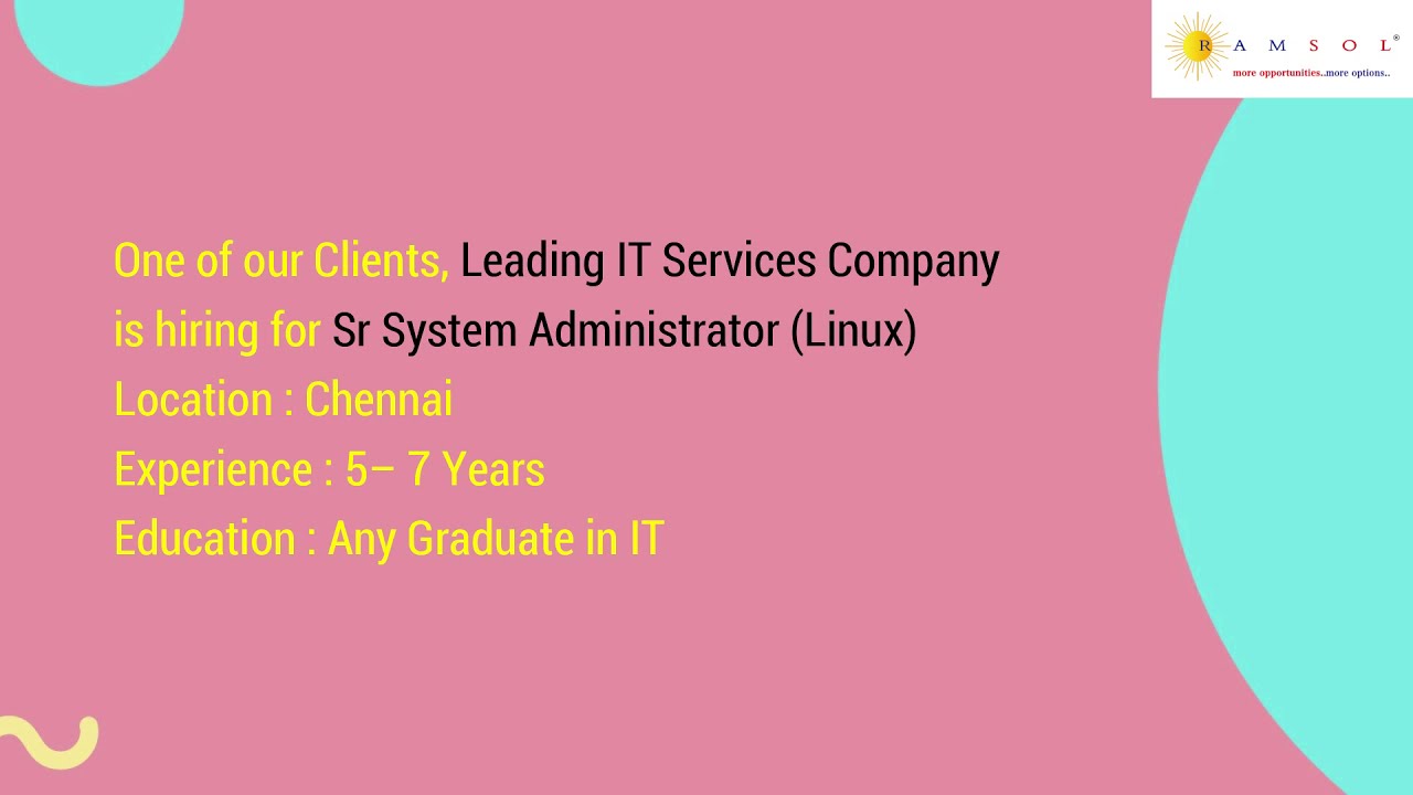 Linux Admin | Linux System Administrator | Linux System Administrator ...