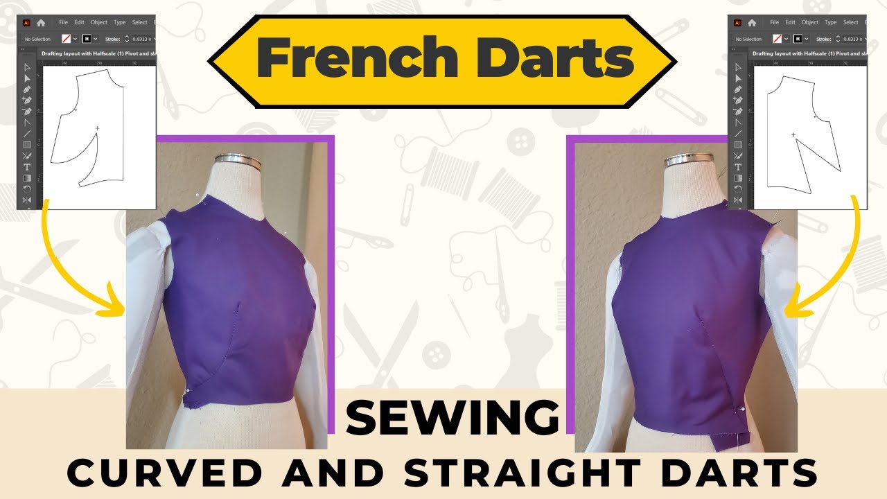Sewing French Darts - How to Make a Dress Fit Perfectly! - YouTube