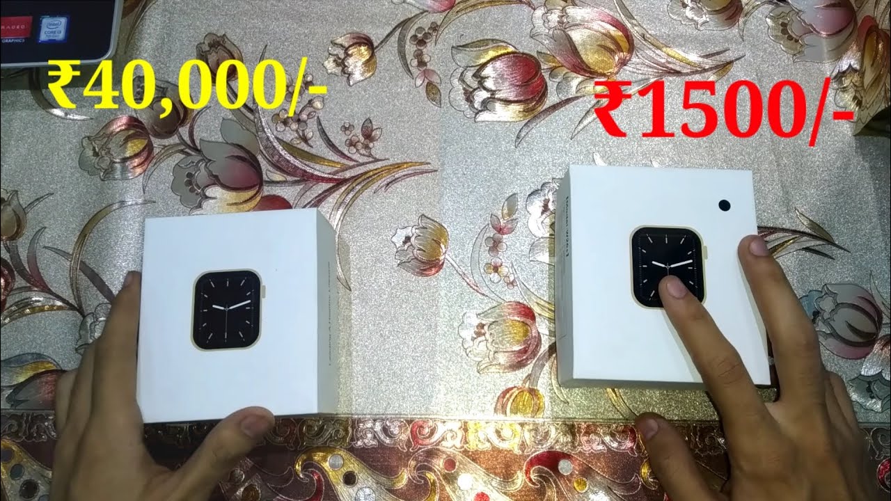 Real Vs Fake Apple watch series 6 | 1st copy watch Real Vs Fake | - YouTube