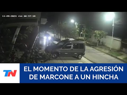 Video: así fue la agresión de Iván Marcone al hincha de Independiente que lo insultó en la calle